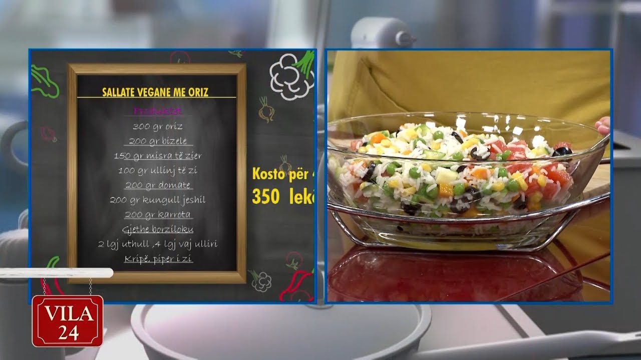 SALLATE VEGANE ME ORIZ (Recete nga Zonja Vjollca) - YouTube