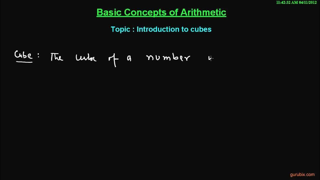 Introduction to cubes | Cubes and cube roots | Math Lessons - YouTube