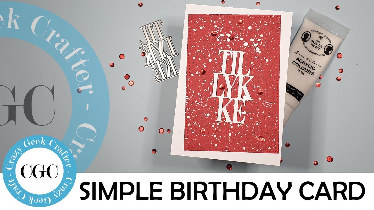Simple Birthday Card // Simple and Basic - YouTube