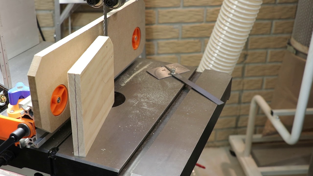 Eliminate Resaw Waste: Adjustable Band-saw Fence - YouTube