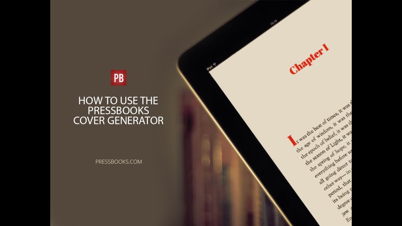 How to Create Your Book Covers Using Pressbooks - YouTube