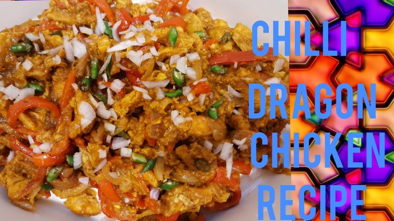 How To Cook Chilli Dragon Chicken Recipe/My Version - YouTube
