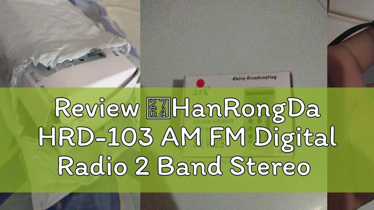 Review HanRongDa HRD-103 AM FM Digital Radio 2 Band Stereo Receiver ...