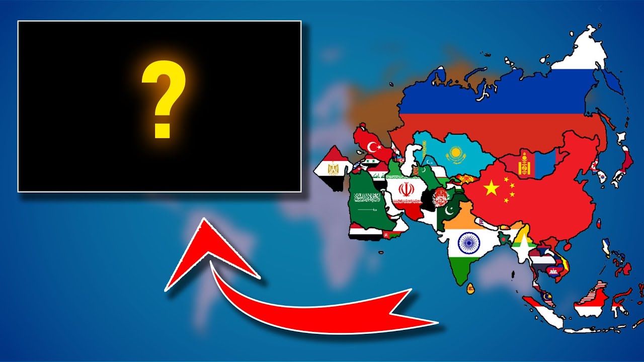 All 50 Asian Countries Flags in One | flags of the world Combined | Fun ...