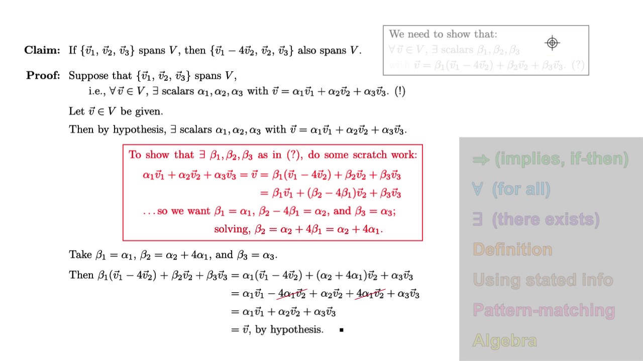 Span proof example - YouTube