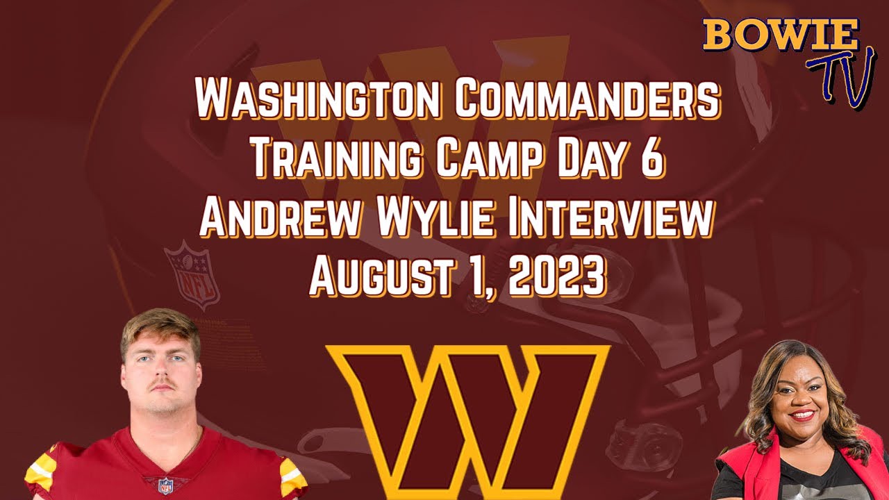 Washington @commanders OL Andrew Wylie Interview (8-1-23) - YouTube
