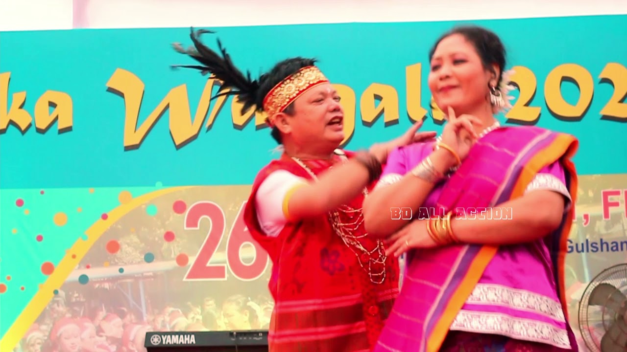 Garo king jonhson mree dance || wangala dance || Babu Chambugong vlog || johnson mree || 2021 ...