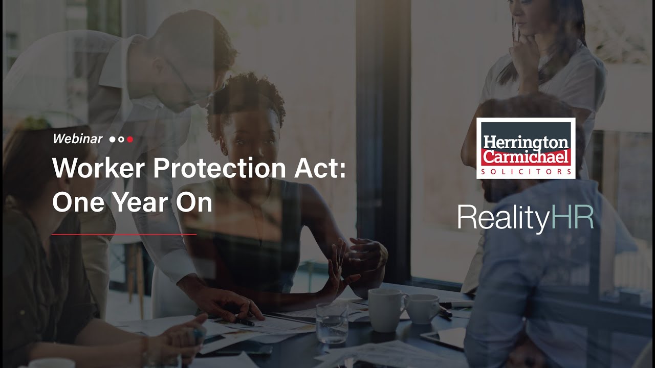 Worker Protection Act One Year On Webinar - YouTube