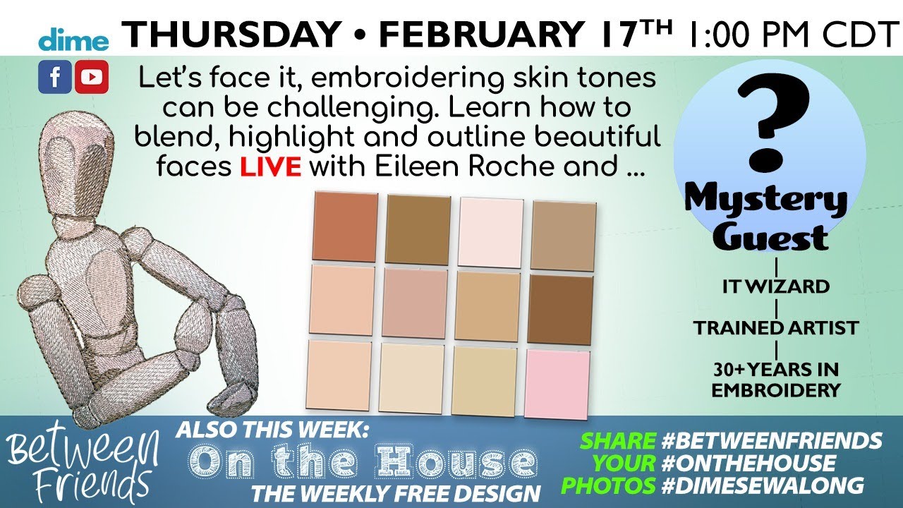 Skin Tones | Embroidery Thread | Between Friends - YouTube