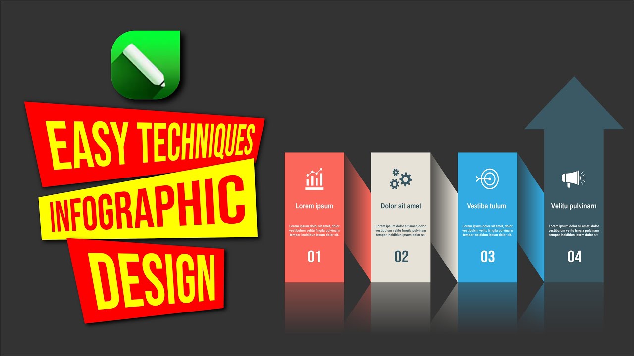 Simple Rectangle to Infographic Template Design in Coreldraw | Learn ...