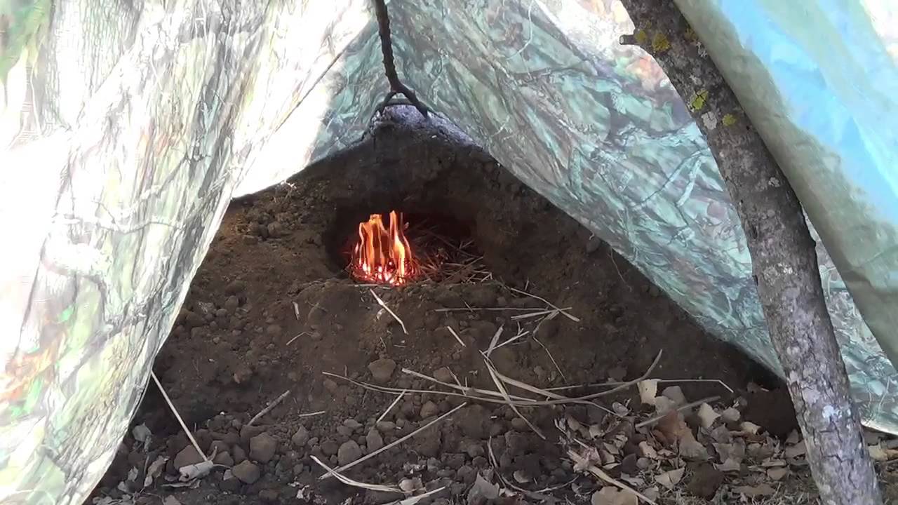 John coyote - snake hole pit shelter - YouTube
