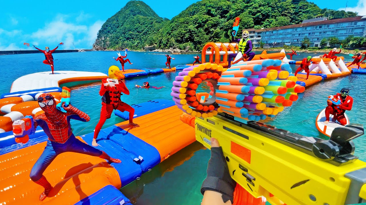 Nerf War | Water Park & Spa Battle 41 (Nerf First Person Shooter) - YouTube