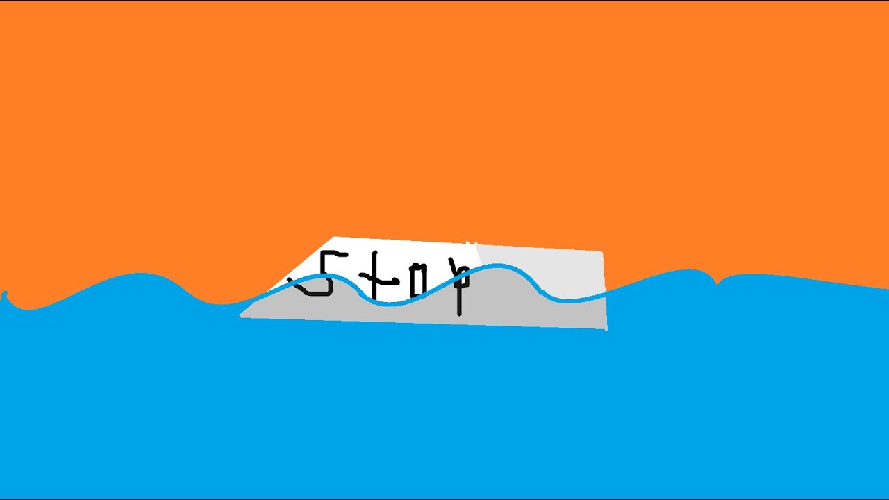 Paper plane in water: Dehydrated - YouTube