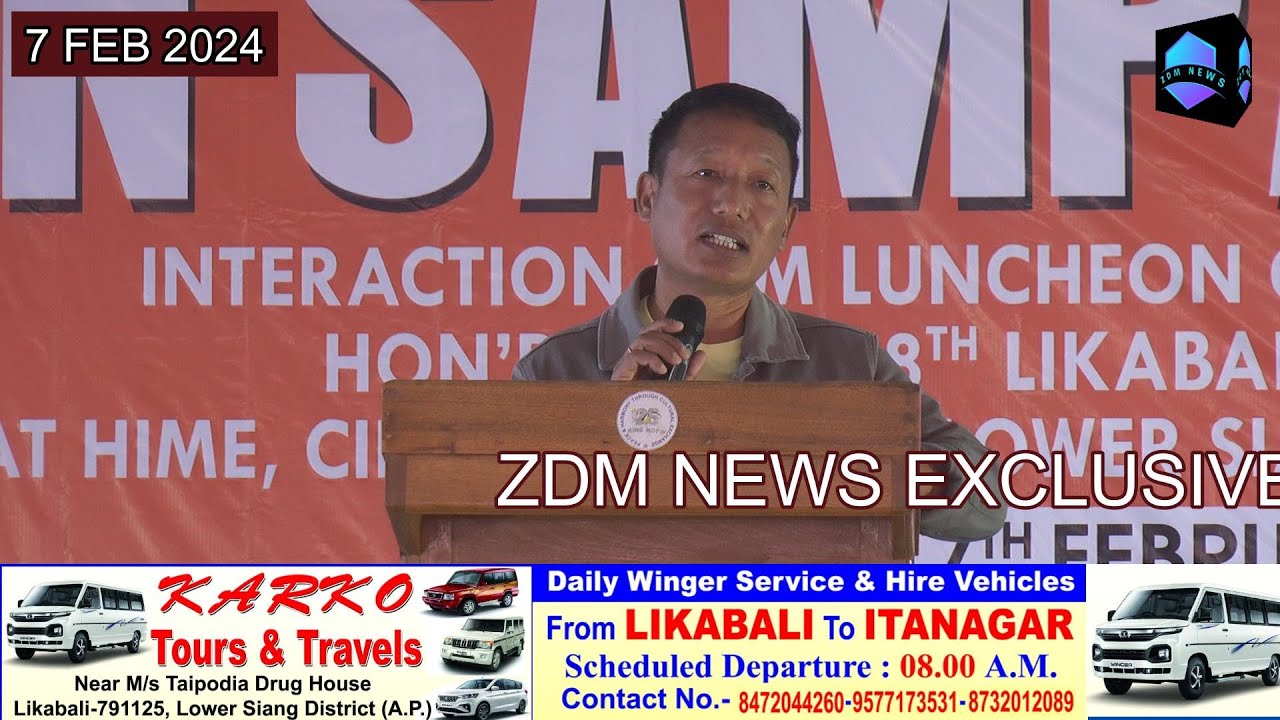 Sri Nichi Ngomle, ZPM 9A- Kangku , Zilla Parishad during jan sampark ...