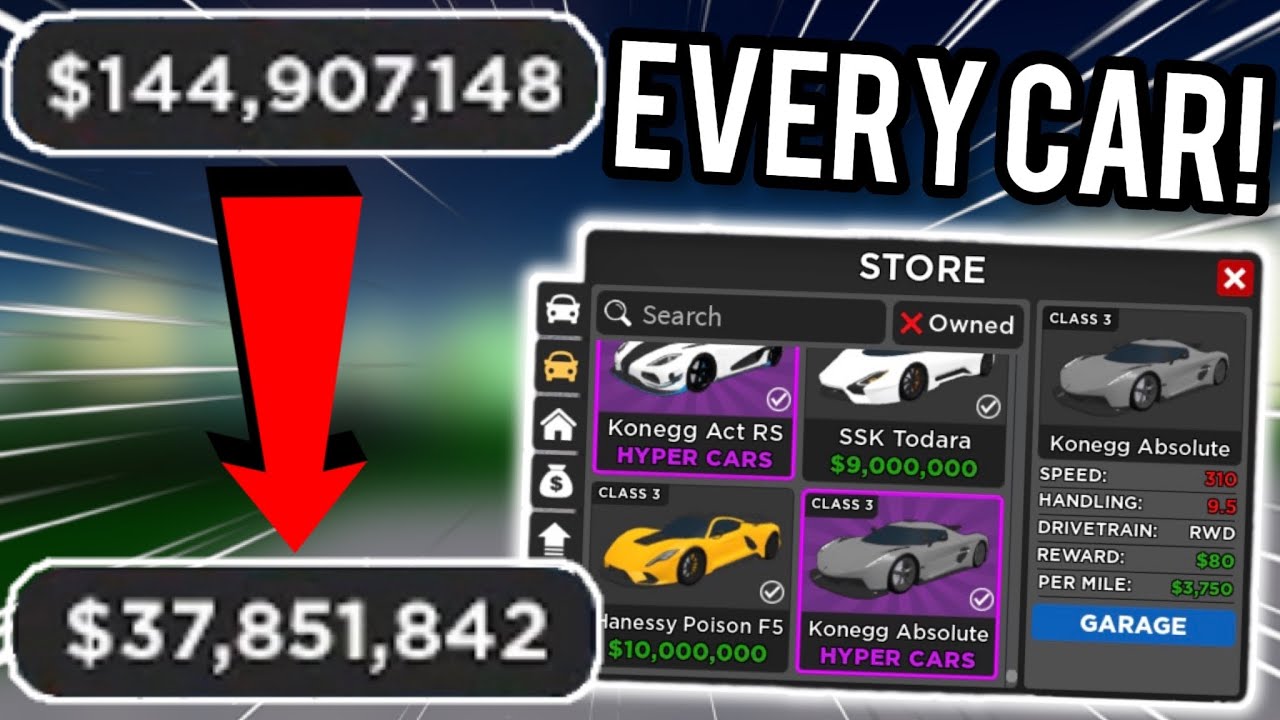 I bought every car in Roblox Car Dealership Tycoon.. - YouTube
