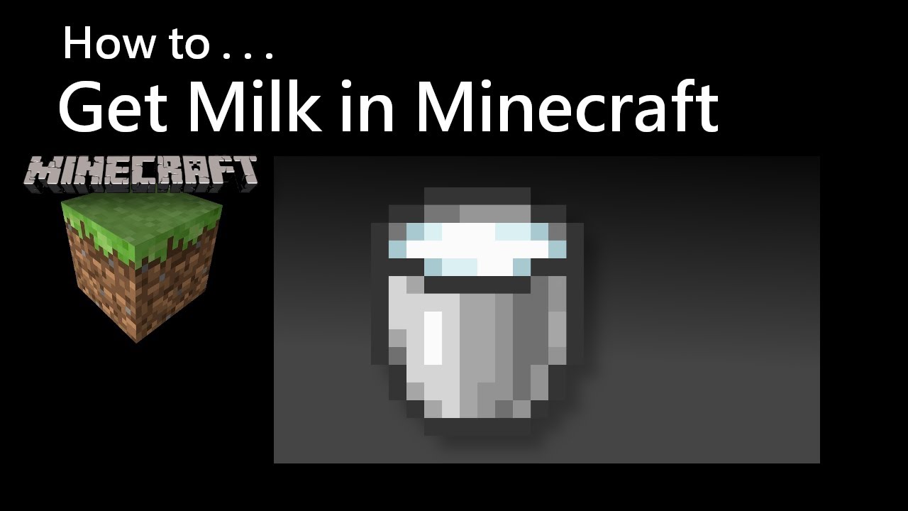 How To Get Milk in Minecraft - YouTube