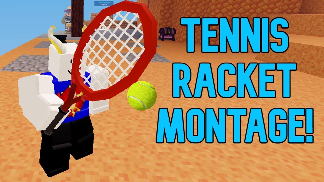 Tennis Racket MONTAGE... (Roblox Bedwars) - YouTube
