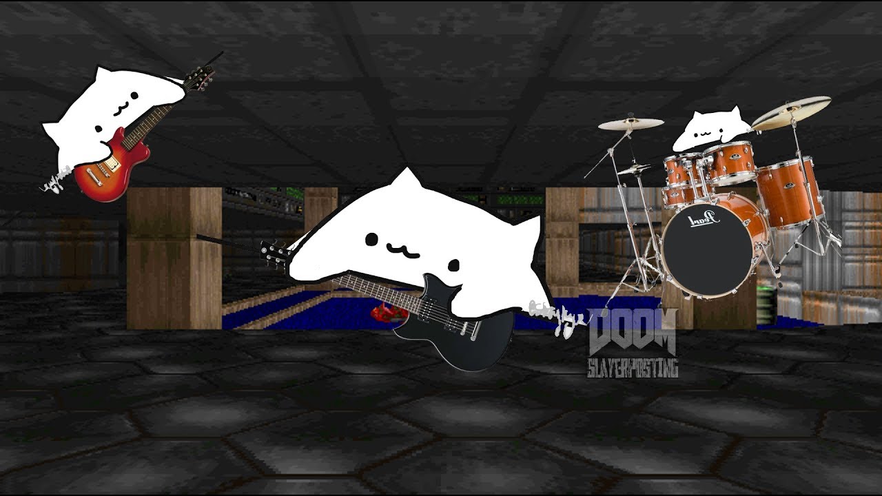 Bongo Cat - At Meow's Gate (E1M1) - YouTube