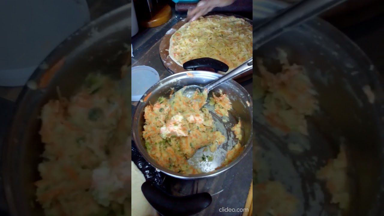 Making pepper roti in Trinidad - YouTube