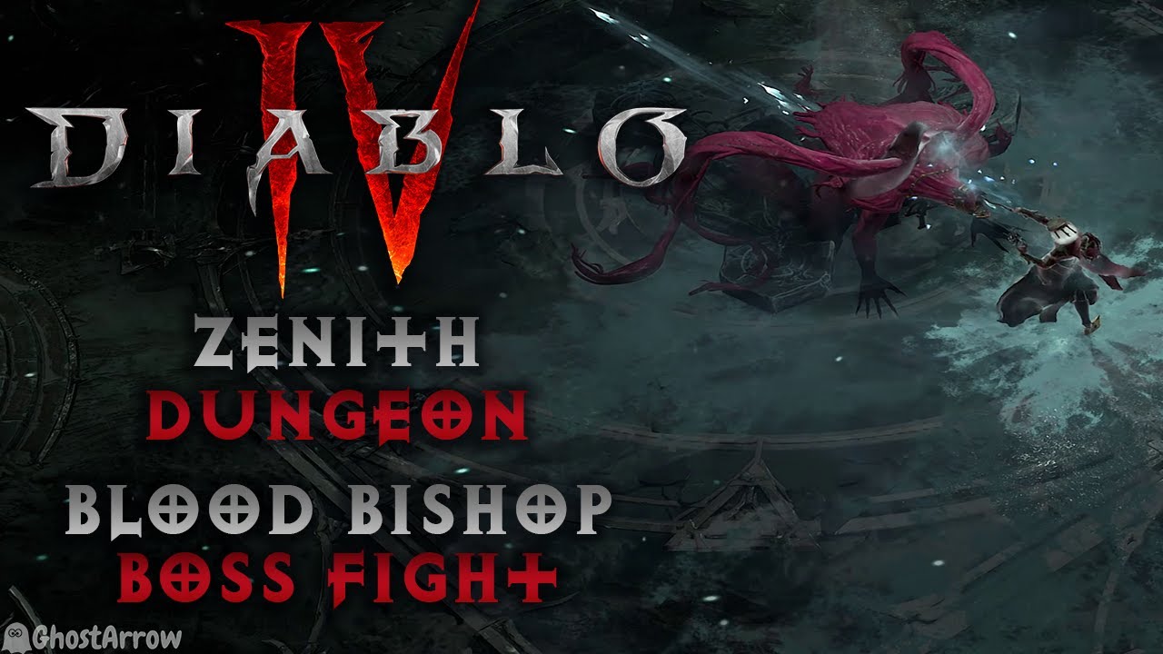 Diablo 4 Zenith DUNGEON Gameplay | Blood Bishop Boss Fight | Solo ...