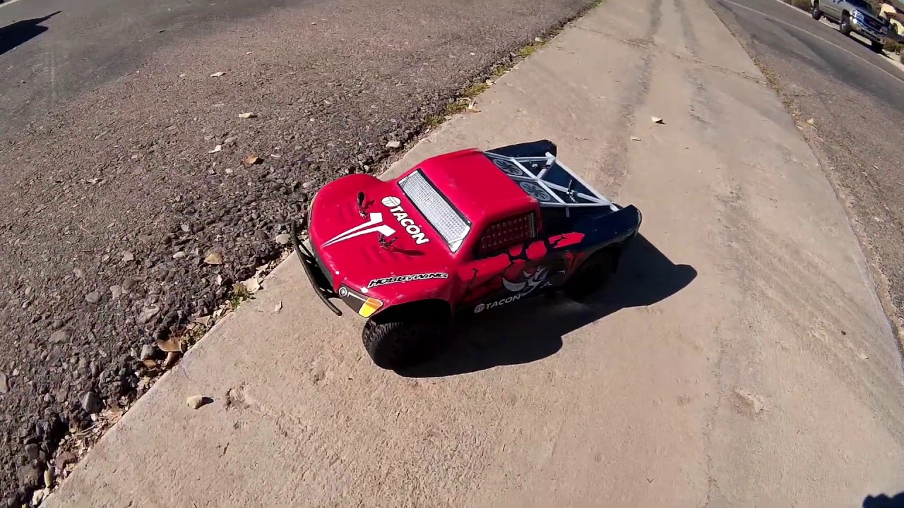 LC Racing EMB-SC / Tacon Thriller with 5900kv Brushless 3s LiPo - YouTube