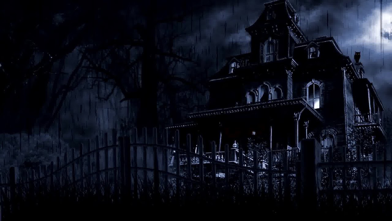 Haunted Mansion Rainstorm | Thunder, Rain & Bats for Relaxation & Focus ...