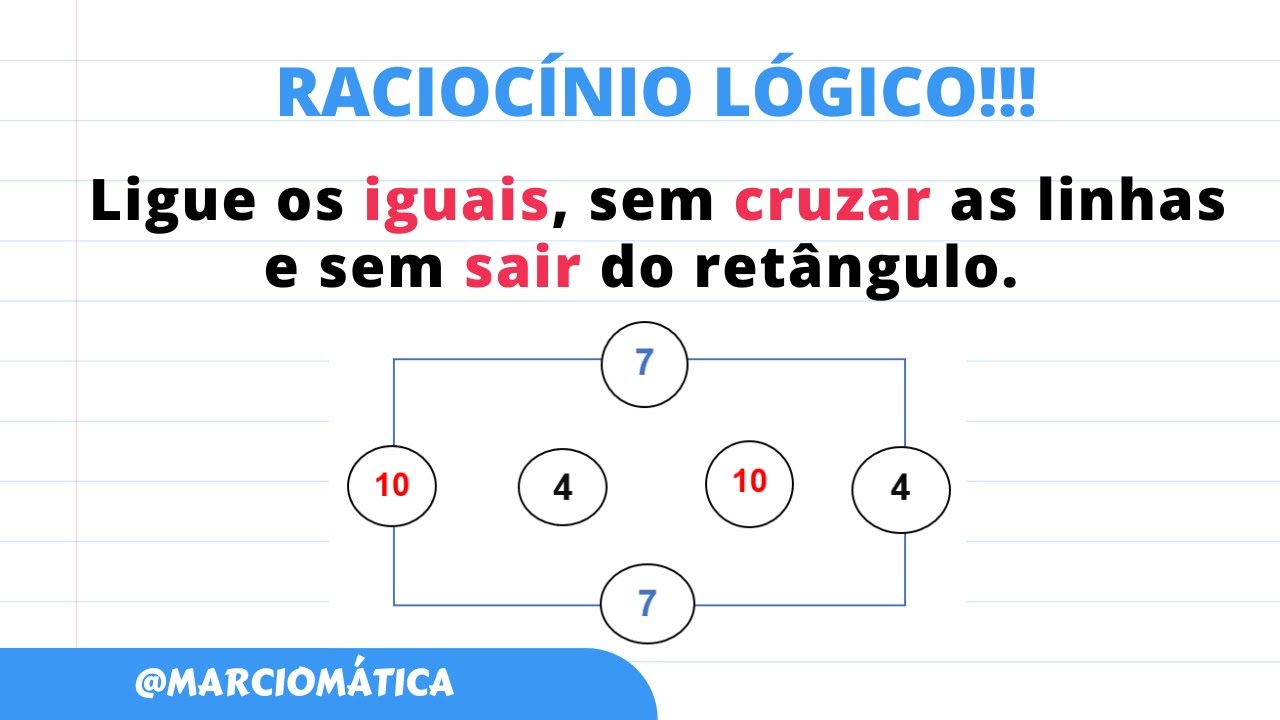🔥Raciocínio Lógico! | Muitos Não Conseguem Acertar!🎯 - YouTube