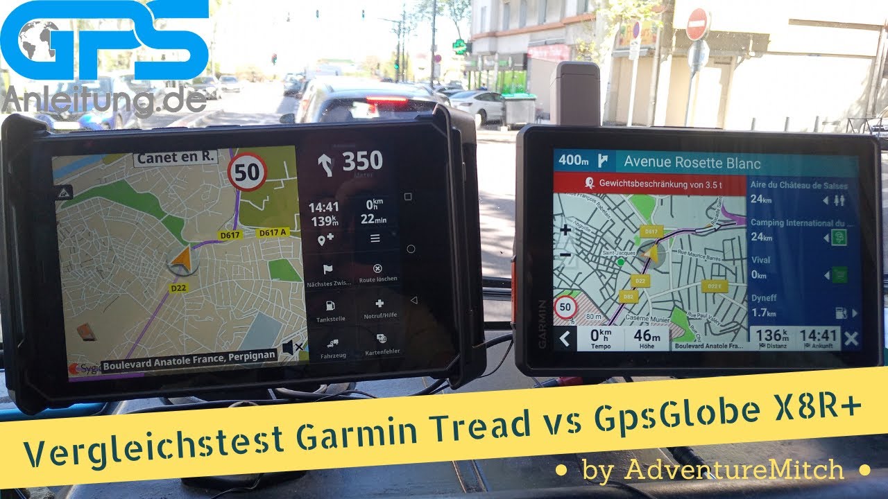 Test / Vergleich Garmin Tread® XL – Overland Edition und Gps-Globe ...