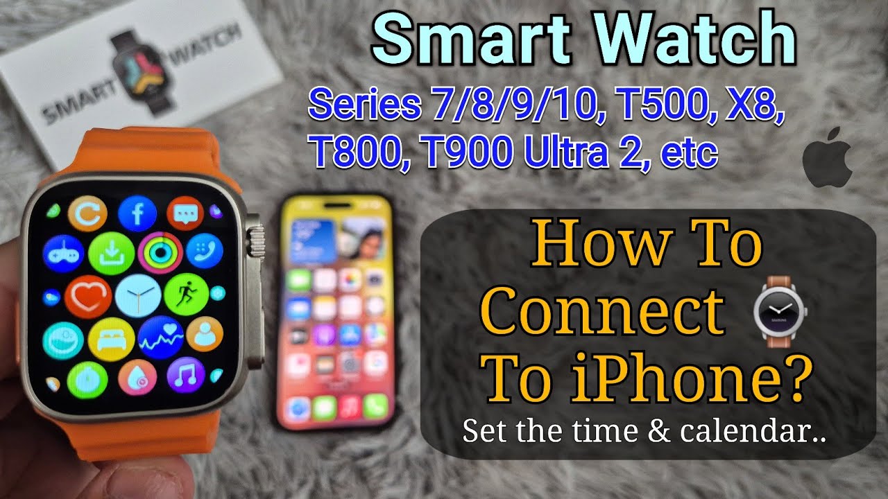 How To CONNECT Smart Watch To iPhone? (Set time in Smart Bracelet) Link ...