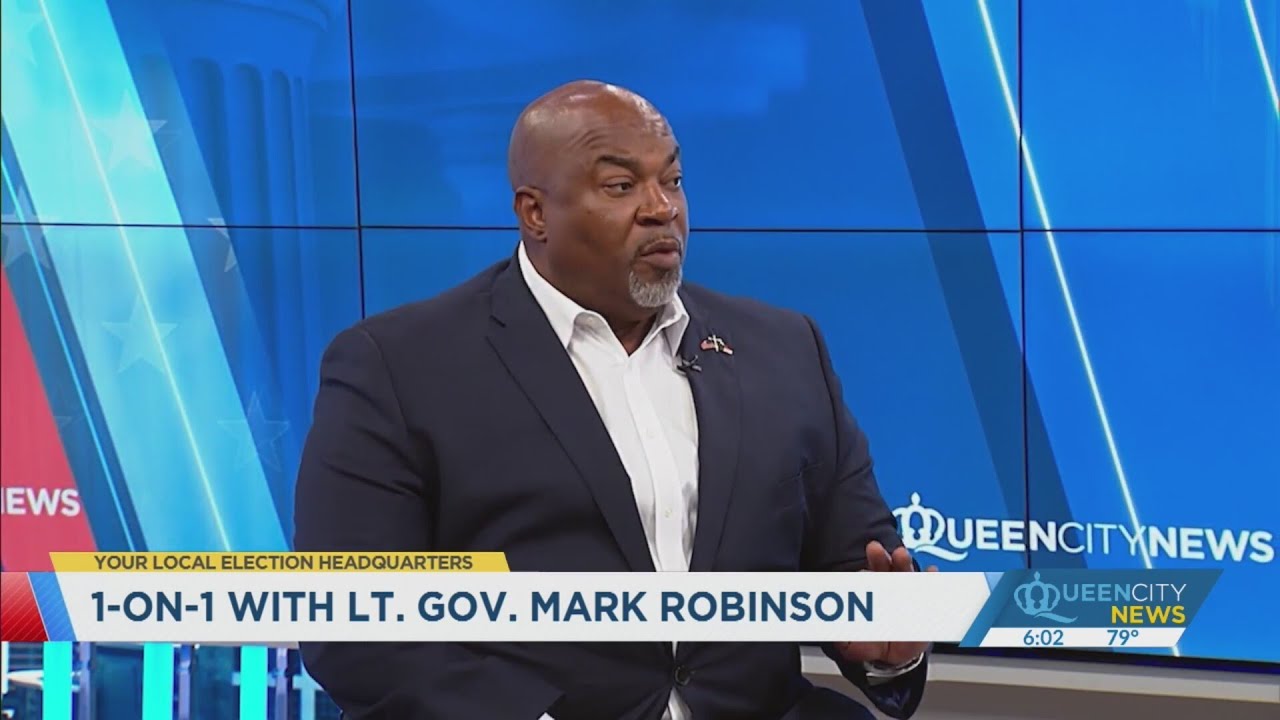 Lt. Gov. Mark Robinson 1-on-1 interview as election nears - YouTube