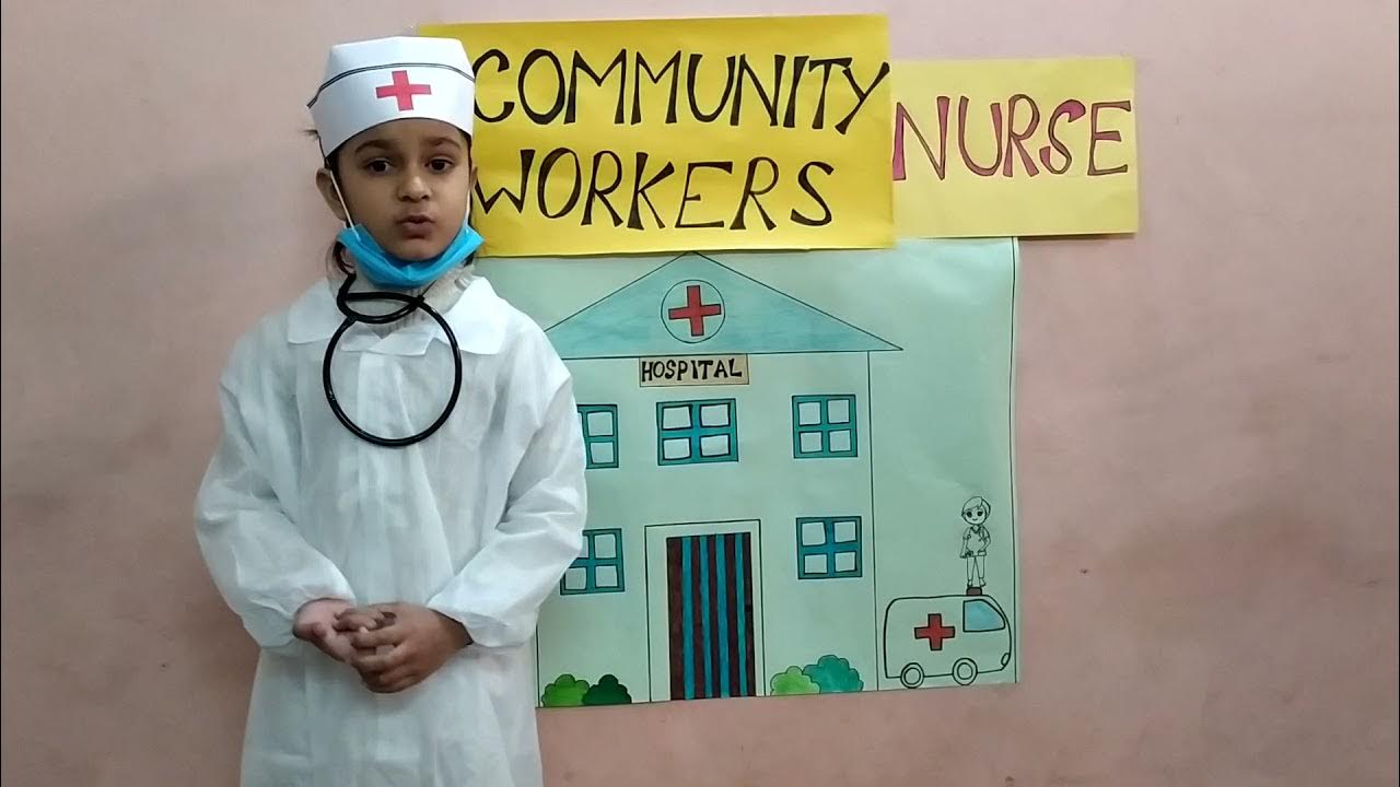 community helper| nurse|few lines about nurse - YouTube