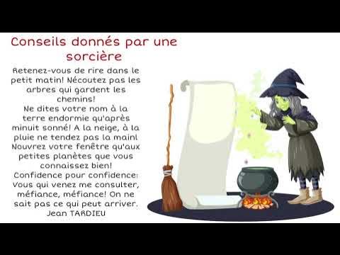 poésie conseil donnés par une sorcier CP CE1 CE2 #poésie - YouTube