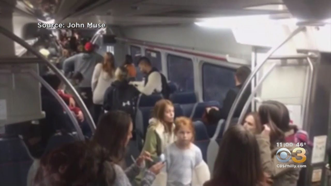 Hundreds Of SEPTA Riders Trapped For Hours On Regional Rail - YouTube