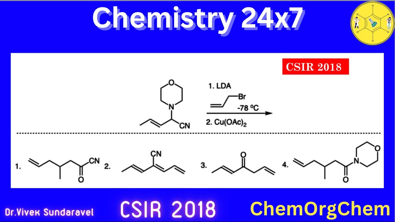 LDA| Lithium diisopropylamide| Allylation| Problem | Solved| Chemistry ...