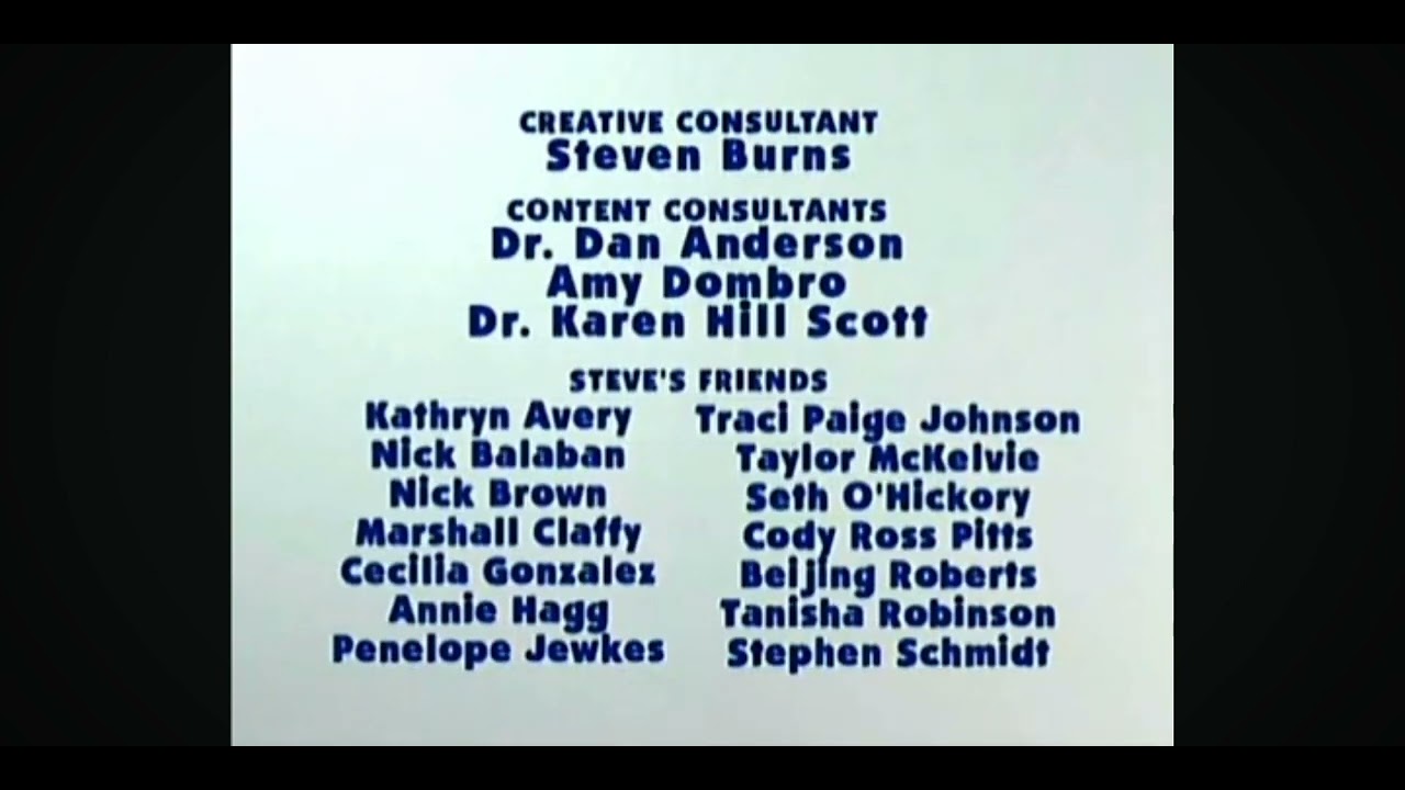 Blue's Clues Credits: What Does Blue Need? - YouTube