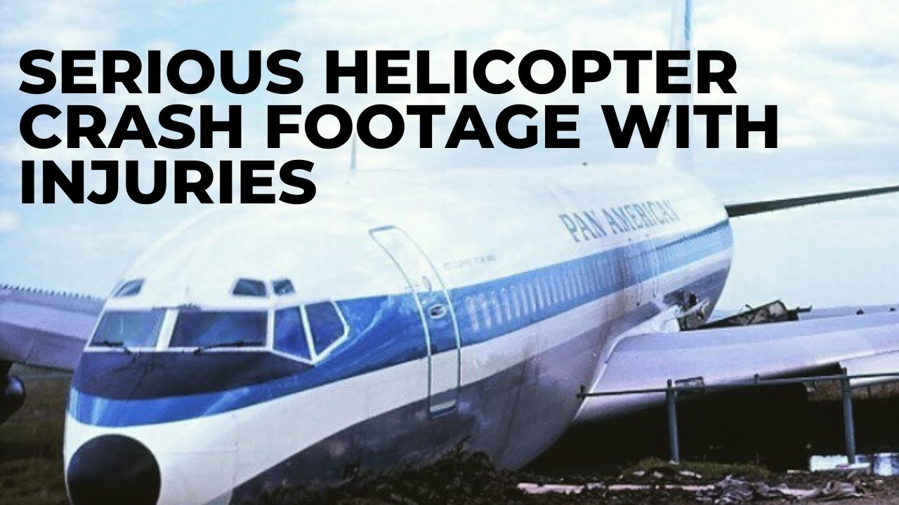 Serious footage shows a helicopter crash resulting in multiple injuries ...
