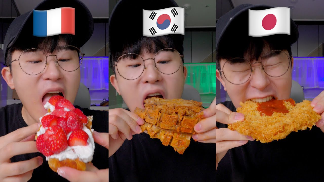 World Food Battle | France vs Korea vs Japan - YouTube