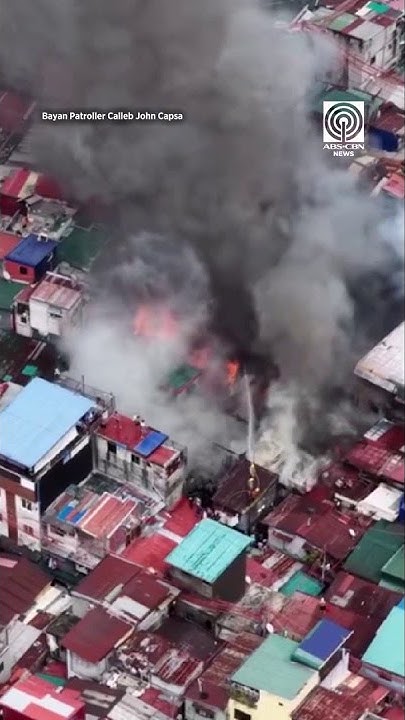 Sunog sa Tambunting, Sta. Cruz, Manila umabot sa ika-3 alarma | ABS-CBN News - YouTube