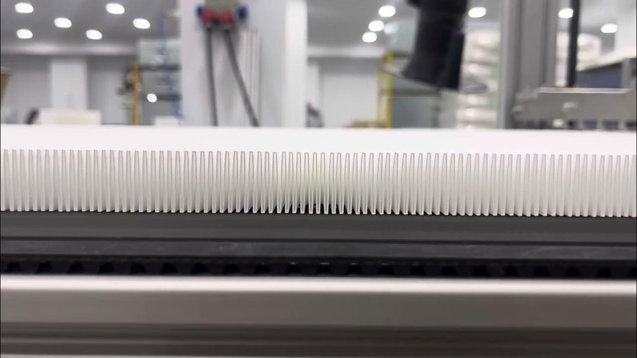 Mini Pleater for Hepa Filters V Bank Filters - YouTube