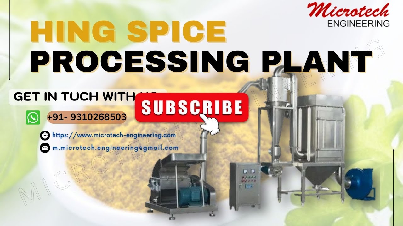 HING SPICE PROCESSING PLANT || ASAFOETIDA MAKING MACHINE - YouTube