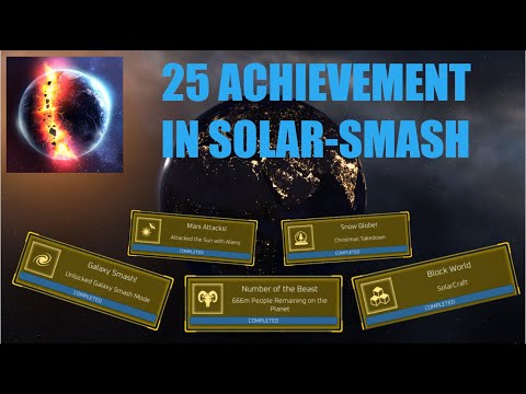 25 Achievements in Solar Smash🪐💥
