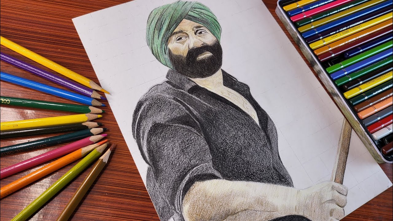 Gadar 2 poster drawing ️🏼#gadar2 #sunnydeol - YouTube
