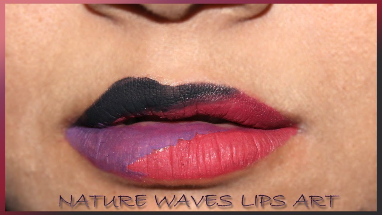 NATURE WAVES LIPS ART | LIPSFOREVER BY RIDA - YouTube