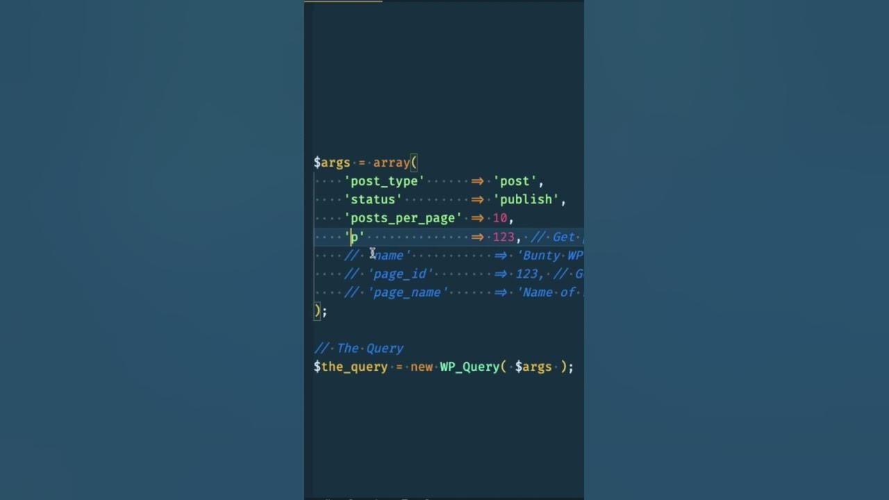 Post And Page Parameter In Wp Qurery Buntywp Shorts Wordpress Youtube