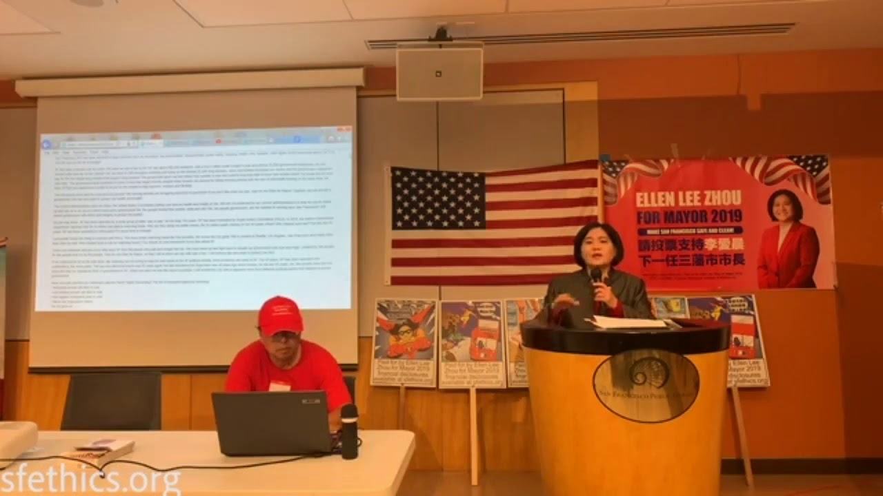 Ellen Lee Zhou presented solutions and plans to revive San Francisco 09 ...
