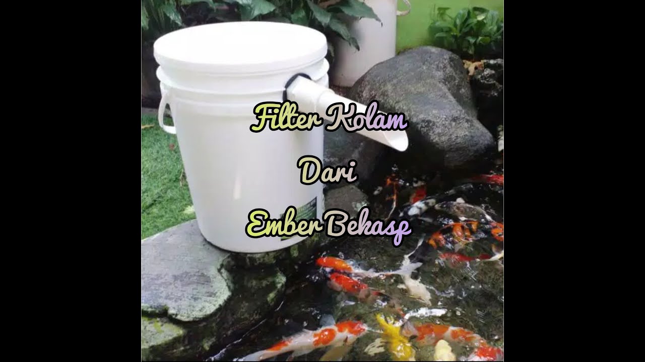 Filter dari ember bekas, air langsung jernih - YouTube