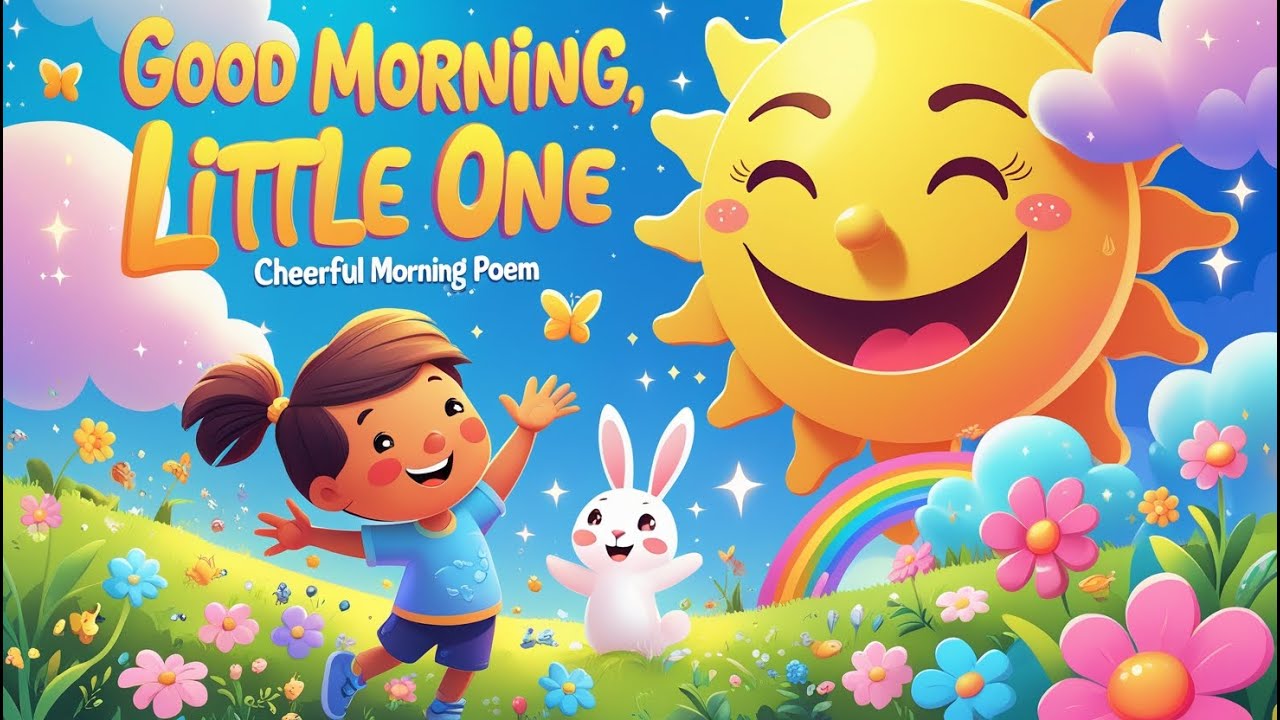 ☀️Good Morning, Little One | Cheerful Morning Poem for Kids | Start the ...