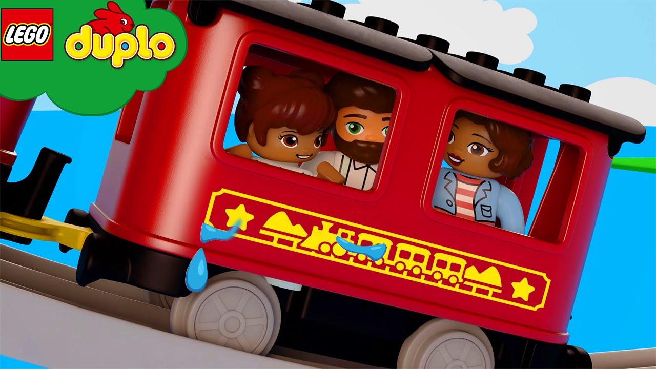 All Aboard the Train Song | LEGO | NEW! | LEGO DUPLO | Kids Learning ...
