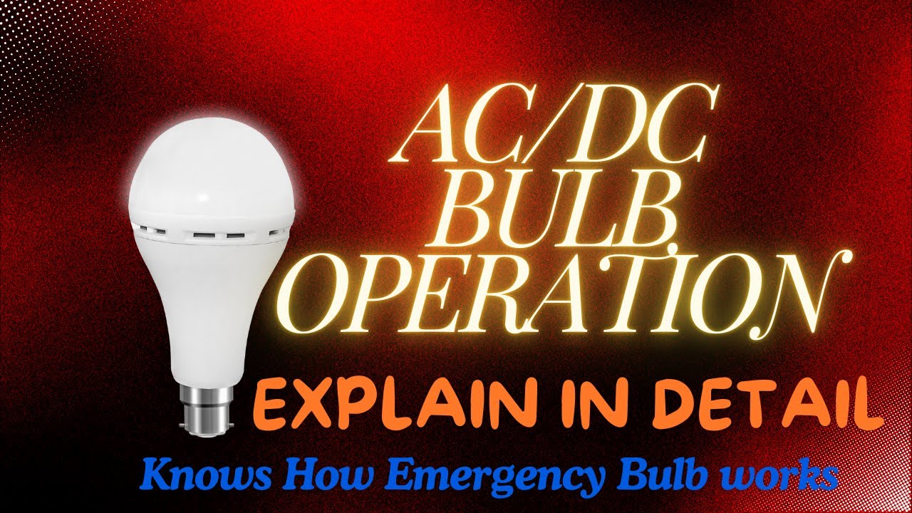 AC/DC Light || Emergency light operation || How Led light works - YouTube
