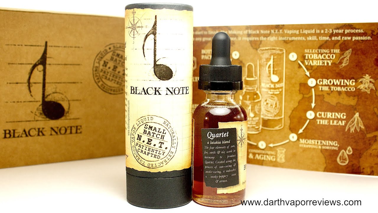 Black Note: "Quartet” Tobacco E-Liquid Review - YouTube